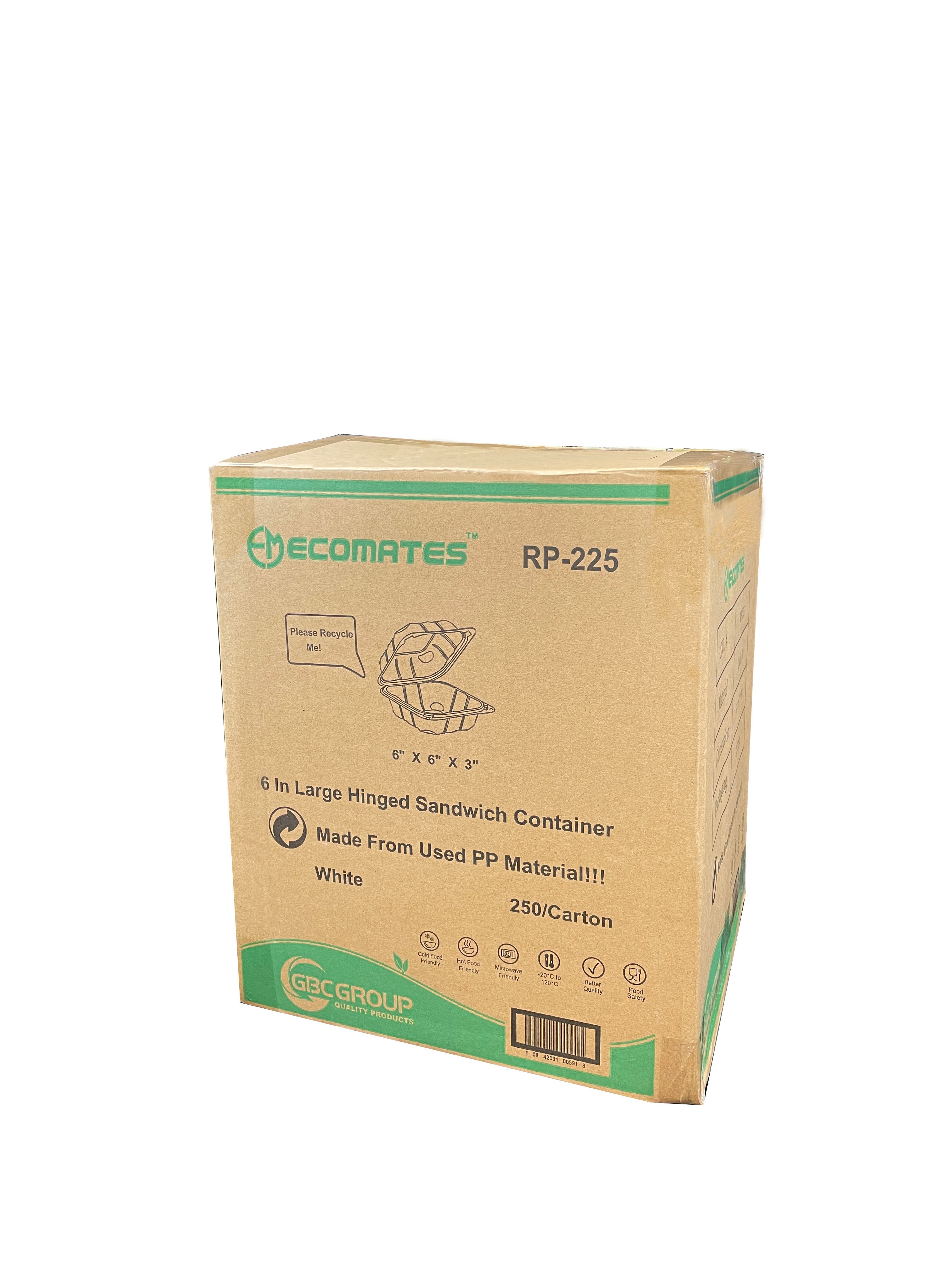 RP 225 6 Large Hinged Container 250 Case GBC GROUP rp-225-6-large-hinged-container-250-case-gbc-group